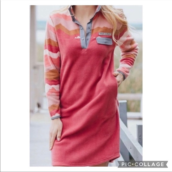 Simply Southern | Dresses | Nwt Simply Southern Mountain Fleece Dress ...